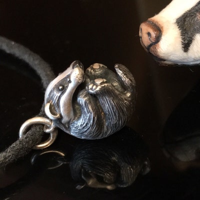 Badger Necklace, Baby Badger Jewelry, Solid Silver Animal Charm ...