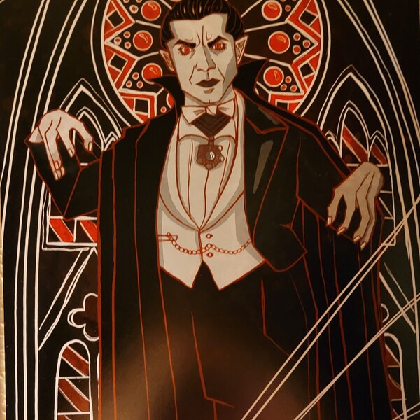 Dracula’s Web — 11x17 Art Print - Etsy
