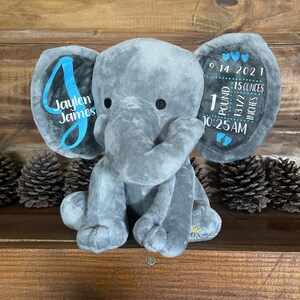 Birth Stat Elephant SVG Birth Announcement SVG Birth Stats - Etsy