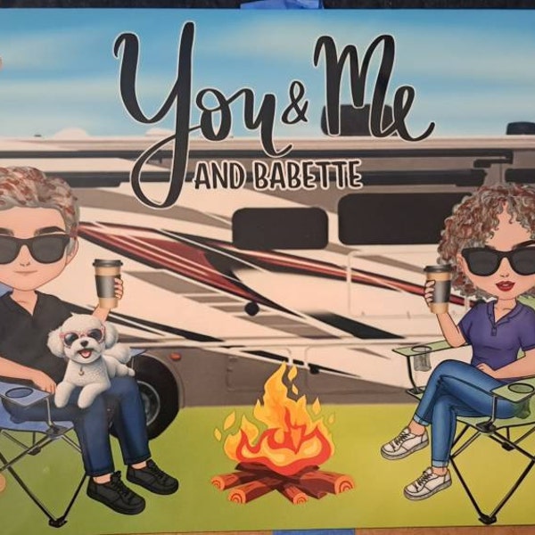 Custom License Plate for Camping Couple, Personalized Vanity Plate ...