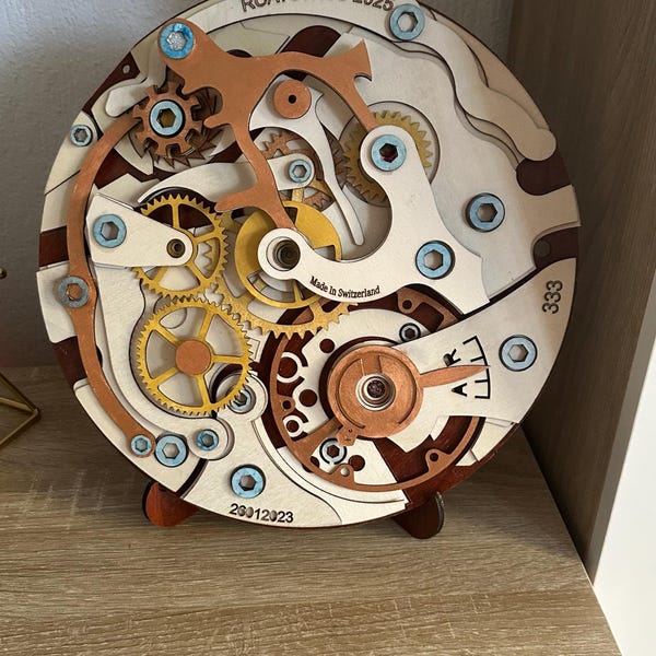 Watch Movement | Laser Cut File for Creating Multilayered 3D Mechanical ...
