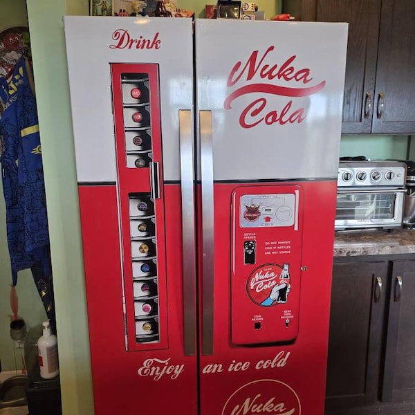 Vintage Vending Machine Fridge Wrap for Side-by-side Refrigerator ...