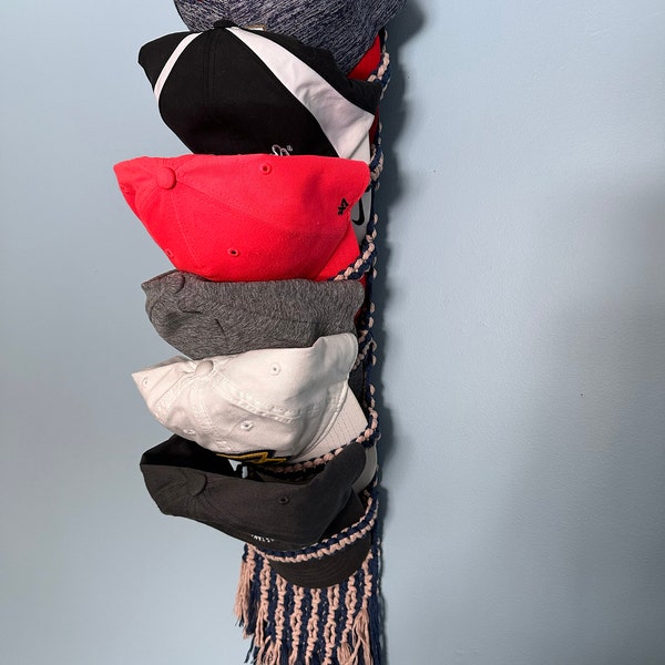 Macrame Baseball Cap Hanger PDF Pattern Tutorial With Knot Guide ...