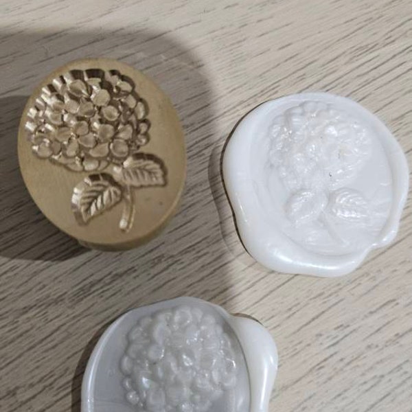 3D Hydrangea Wax Seal Stamp: Flower Sealing Kit - Etsy