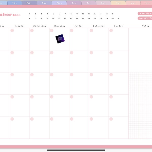Homeschool Digital Planner in Pastels, Learning at Home Digital Planner ...