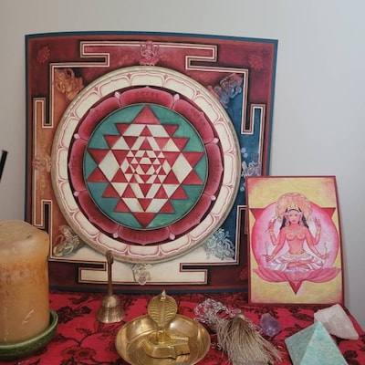 Vajra Varahi Mandala Yantra, SMALL SIZES Goddess Energy of Life Prana ...