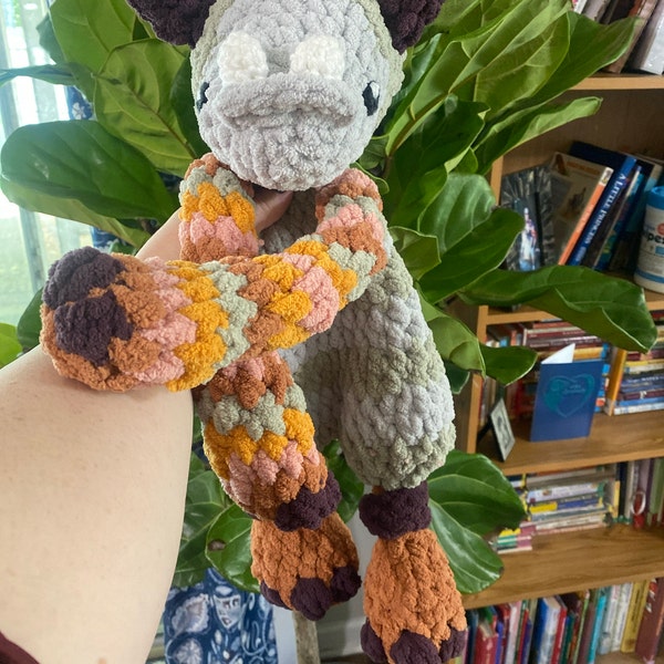 Big + Little Maven Monster Knotted Lovey — Crochet Monster PATTERN - Etsy