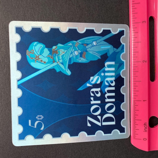 Zora's Domain Stamp Sticker - Waterproof Vinyl Sticker | Legend of ...