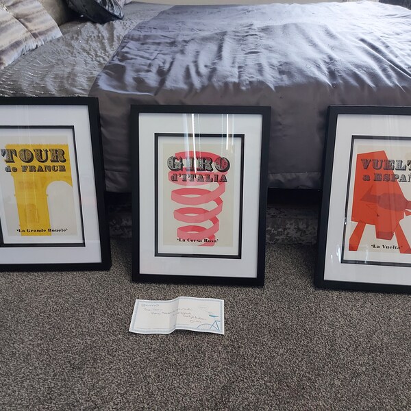 Monuments Cycling Prints, Set of 5 Cycling Posters, Milan-san Remo ...