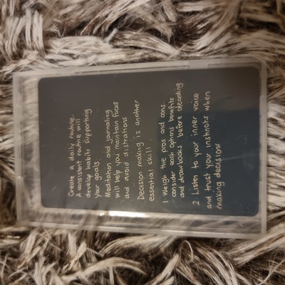 Personalized Business Card Holder in Text Handwritten Logo Laser ...