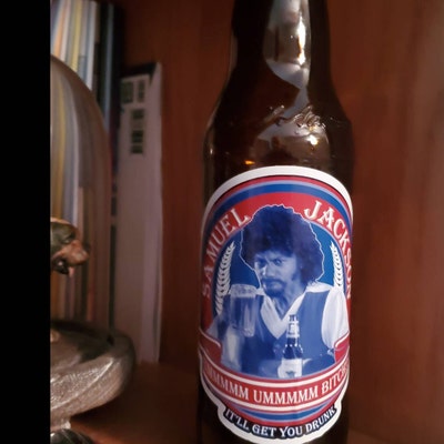 Samuel Jackson Beer Sticker - Etsy