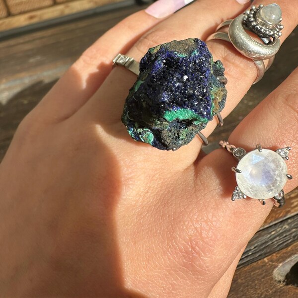 Ghost Quartz Ring, Phantom Quartz Ring,garden Quartz Ring,large Quartz Ring - Etsy