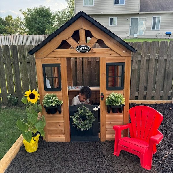 Oval House Number Sign Address Plaque 11x5.5" 1/2"king Colorcore Brown ...