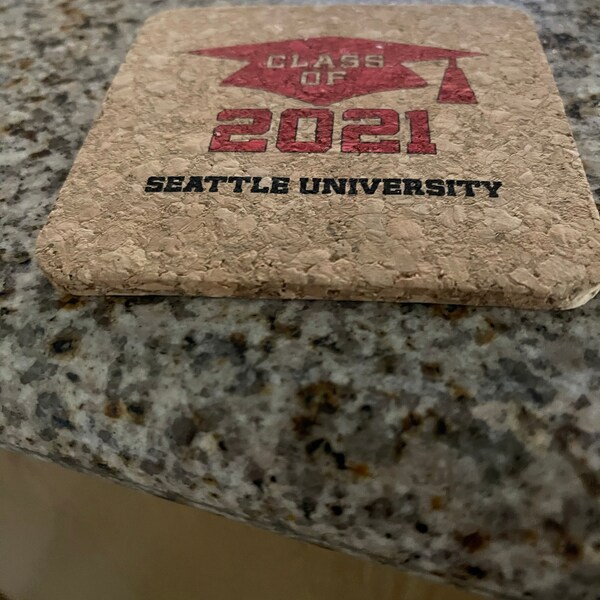Personalized Graduation Cork Coasters, Graduation Party Decorations ...