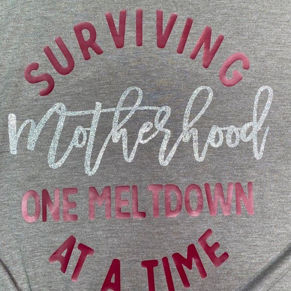 Surviving Motherhood Svg - Mom Cut File - Svg - Dxf - Eps - Png - Funny ...