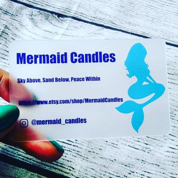 Translucent Business Cards, Matte Plastic Cards, Frosted Plastic ...