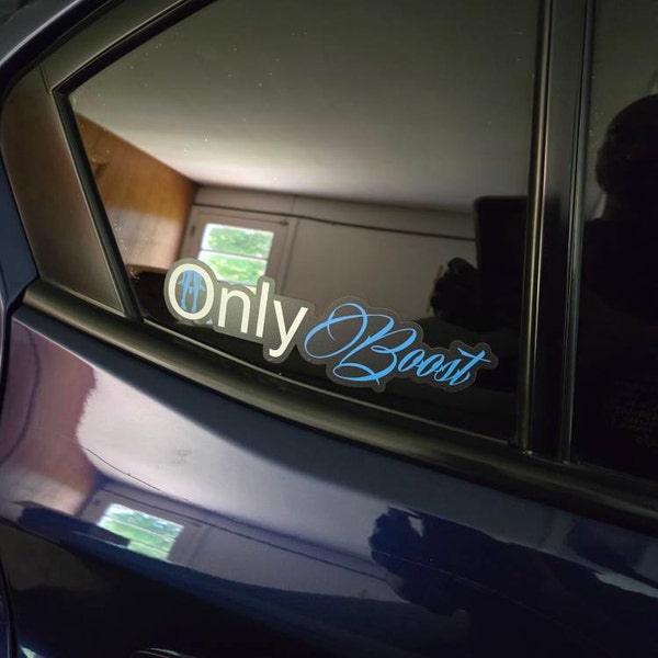 Only Boost Decal, JDM Decal, Waterproof Stickers - Etsy