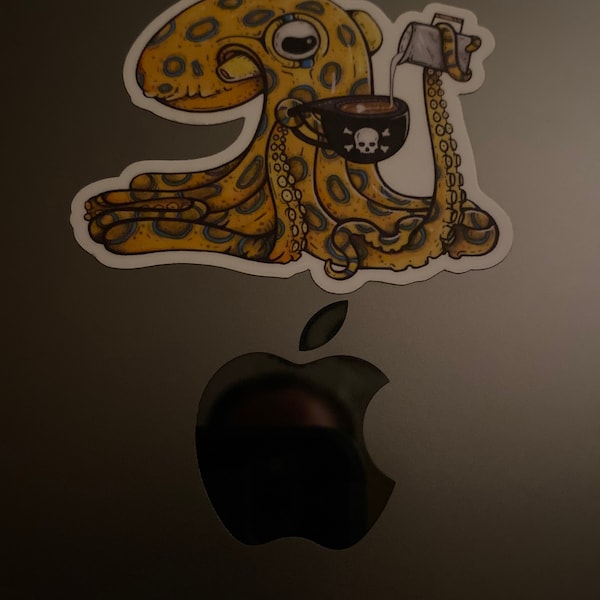 Octobaristas Octopus Coffee Sticker Set Sheet, Barista Trendy Gift for ...