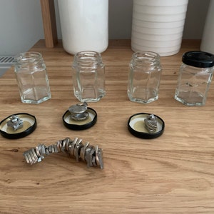Magnetic Spice Jars Small Empty Jars metal Board Choose - Etsy