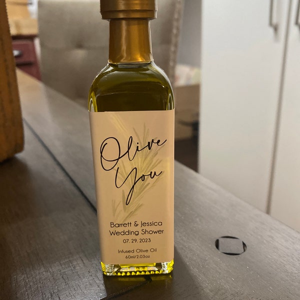 With Olive the Love Olive Oil Favors | Infused With Love Olive Oil ...