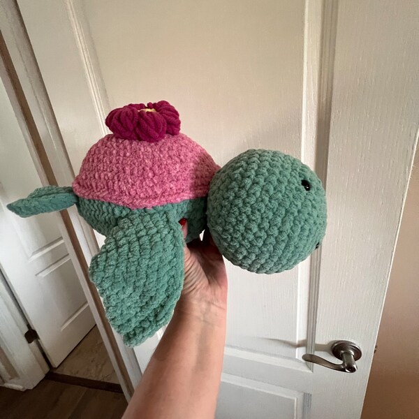 LARGE Crochet Turtle Pattern, Cute Toy, Crochet Turtle, Handmade Gift ...