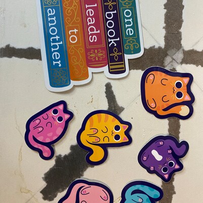 One Book Leads to Another Sticker Stack of Books Bookish Decal for Book ...