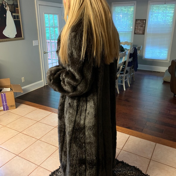 Vintage Black Skunk Fur Coat Art Deco - Etsy