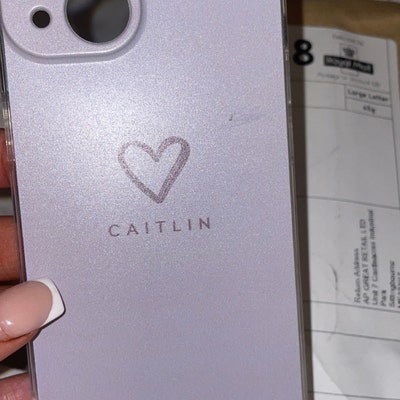 PERSONALISED Marble Phone Case With Heart Your Name Soft - Etsy UK