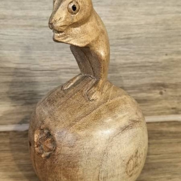 Mouse on Apple Woodcarving - Etsy UK
