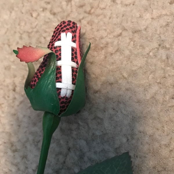 Football Rose Sport Bud - Etsy