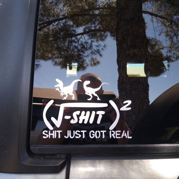 Dinosaur Velociraptor Decal, Dinosaur Vinyl Decal, Velociraptor ...