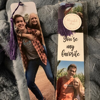 Personalized Reading List Bookmark Library Card, Double-sided Tracker ...