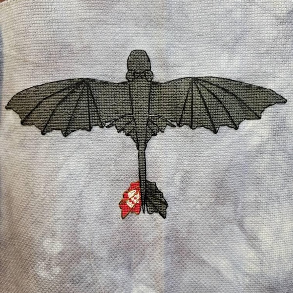 Toothless HTTYD Cross Stitch Pattern PDF - Etsy