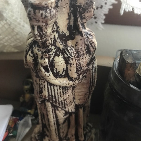 Hecate Statue, Triple Goddess Figurine, Altar Piece, Pagan Idol ...