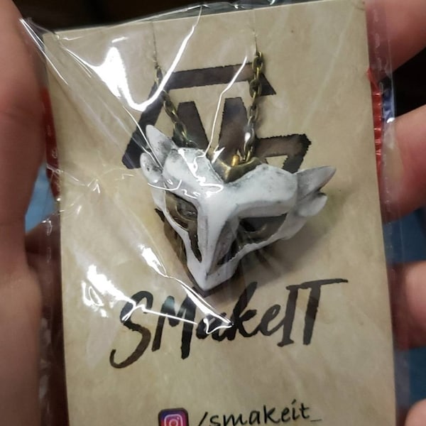 Ekko Mask Owl Guy From Arcane Necklace - League of Legends Brass ...