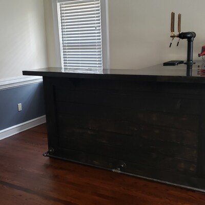 U Shape Solid Wood Bar Indoor Bar - Etsy