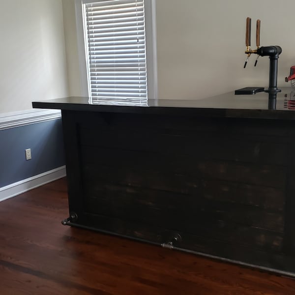 Custom Straight Line Indoor Wood Bar - Etsy