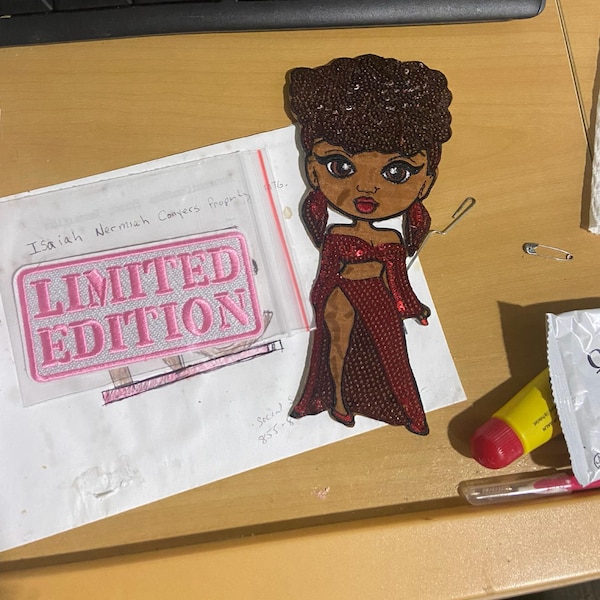 Girl Power Patch, Middle Finger Patch, Pink, Iron on Patch, Embroidered ...