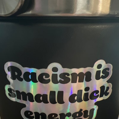 Holographic Anti Racism Sticker - Etsy