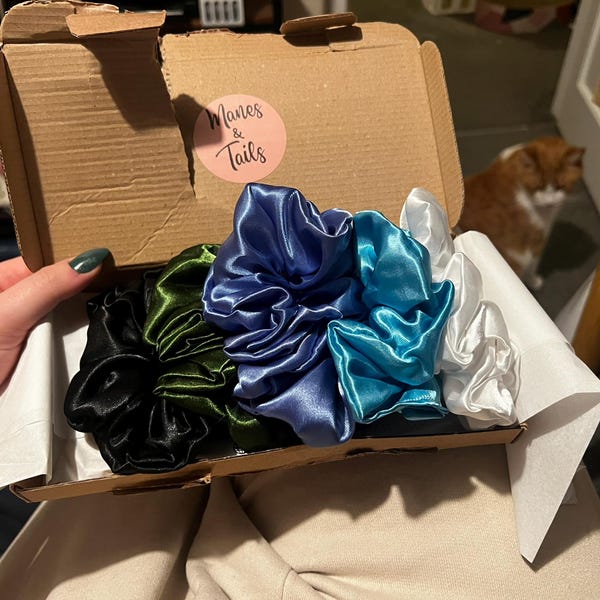 Mustard Yellow Long Tail Velvet Hair Ribbon | 18 Colours Available ...