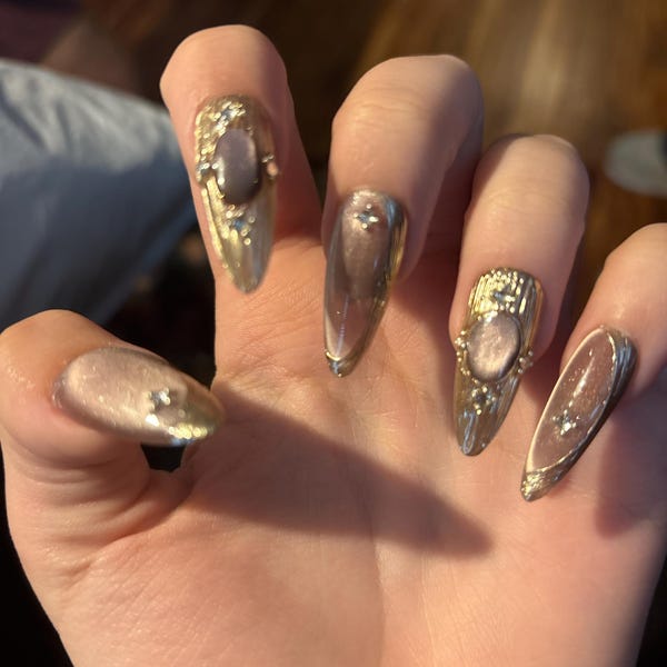 Reusable Greek Mythology Press on Nails Gel Manicure Fake Nails ...