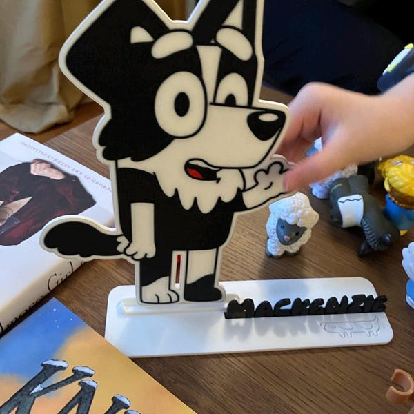 Bluey & Bingo Character Door Hanger Decor - Etsy