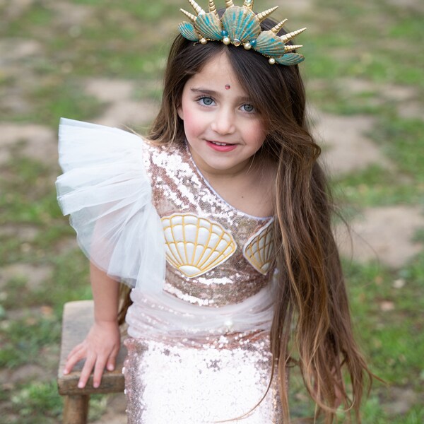 Seashell Atlantis Tiara Tourqoise Magic - Etsy