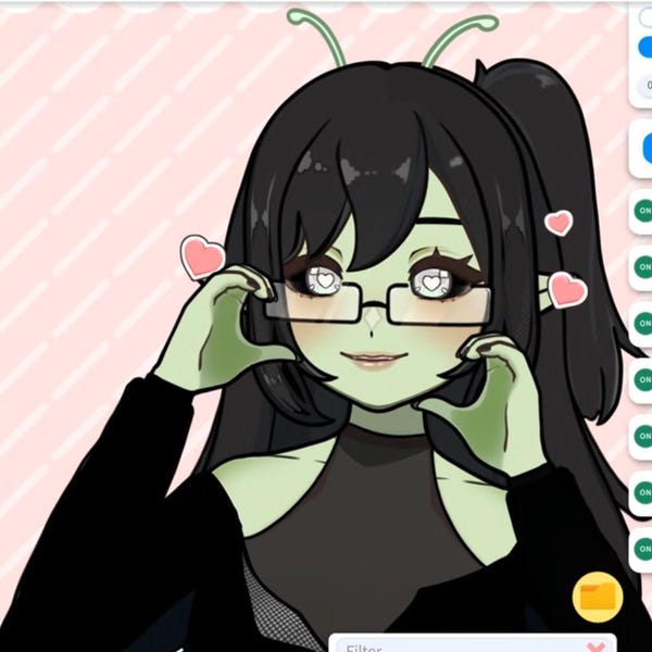 Customizable Ghost Vtuber - LIVE2D | Model/avatar | Premade | Ready to ...