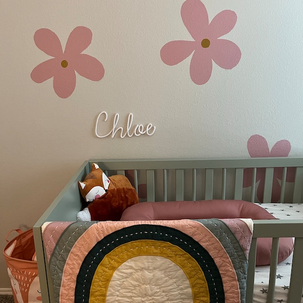 Personalized Nursery Decor / Baby Name Wall Sign / Kids Bedroom Wall ...