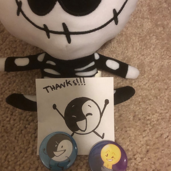 Inanimate Insanity Object Show Button Pins Fanart Osc Etsy 