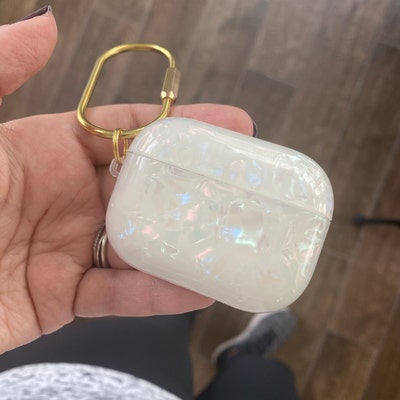 Pearl White AirPod Case, AirPod Pro Case, AirPod Case Keychain, AirPod ...