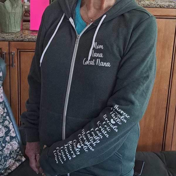 Grandma Zip up Sweatshirts, Grandma Darlin Sweater, Zipper Sweater ...