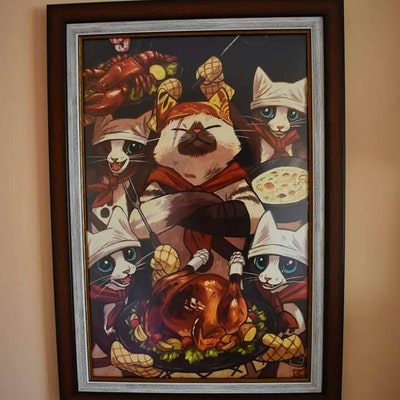 Meowscular Chef 11x17 Print Monster Hunter World Palico Fan Art - Etsy