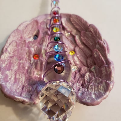 Crystal Goddess Wand With Stand, Glass Wand, Suncatcher, Spirit Wand ...